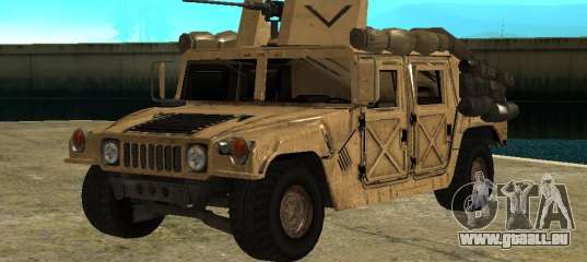 Hummer H1 HMMWV with mounted Cal.50 für GTA San Andreas