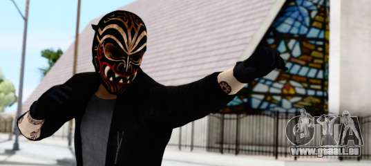 Payday 2 - Bodhi with Mask pour GTA San Andreas