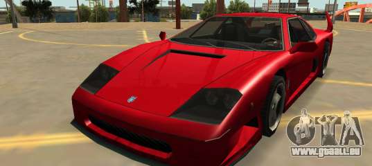 Grotti Turismo avec des Badges & Extras pour GTA San Andreas